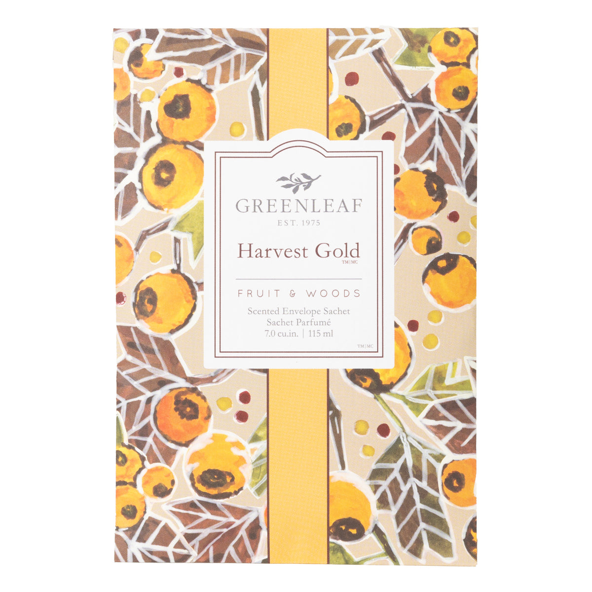 Greenleaf Harvest Gold Large Scented Sachet - NEW – Greenleaf Gifts